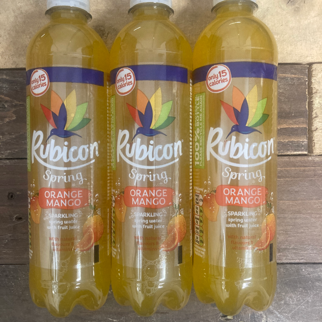 6x Rubicon Orange Mango Sparkling Spring Water (6x500ml) & Low Price ...
