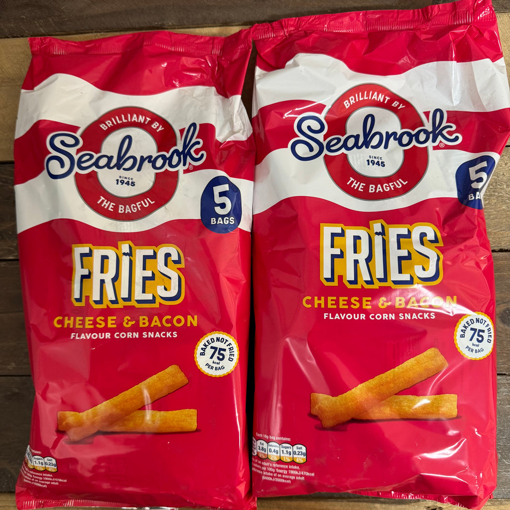 10x Seabrook Fries Cheese & Bacon Snacks Bags (2 Packs of 5x16g) & Low ...