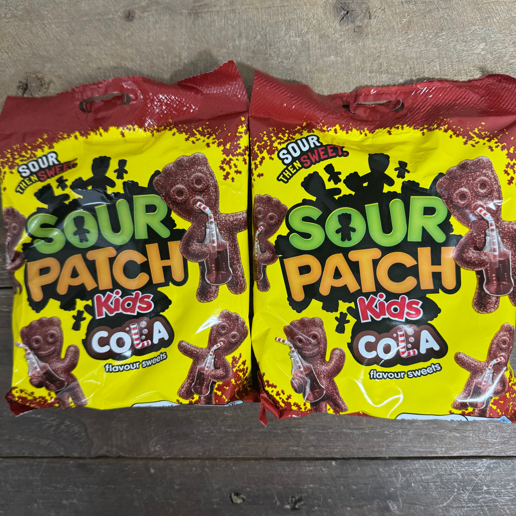 3x Sour Patch Kids Cola Sweets Share Bags (3x130g) & Low Price Foods Ltd