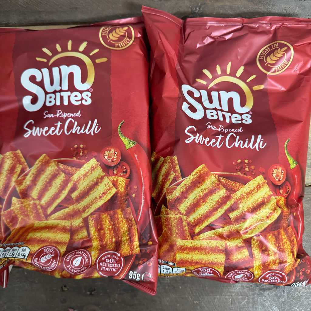 3x Sunbites Sweet Chilli Multigrain Snacks Share Bags (3x95g) & Low ...