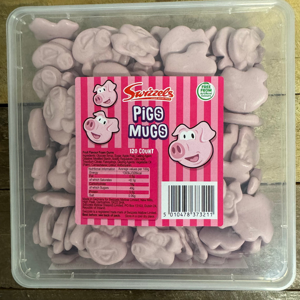 120x Swizzels Pigs Mugs Sweets Tub (1 Tub of 120 Pigs) & Low Price ...