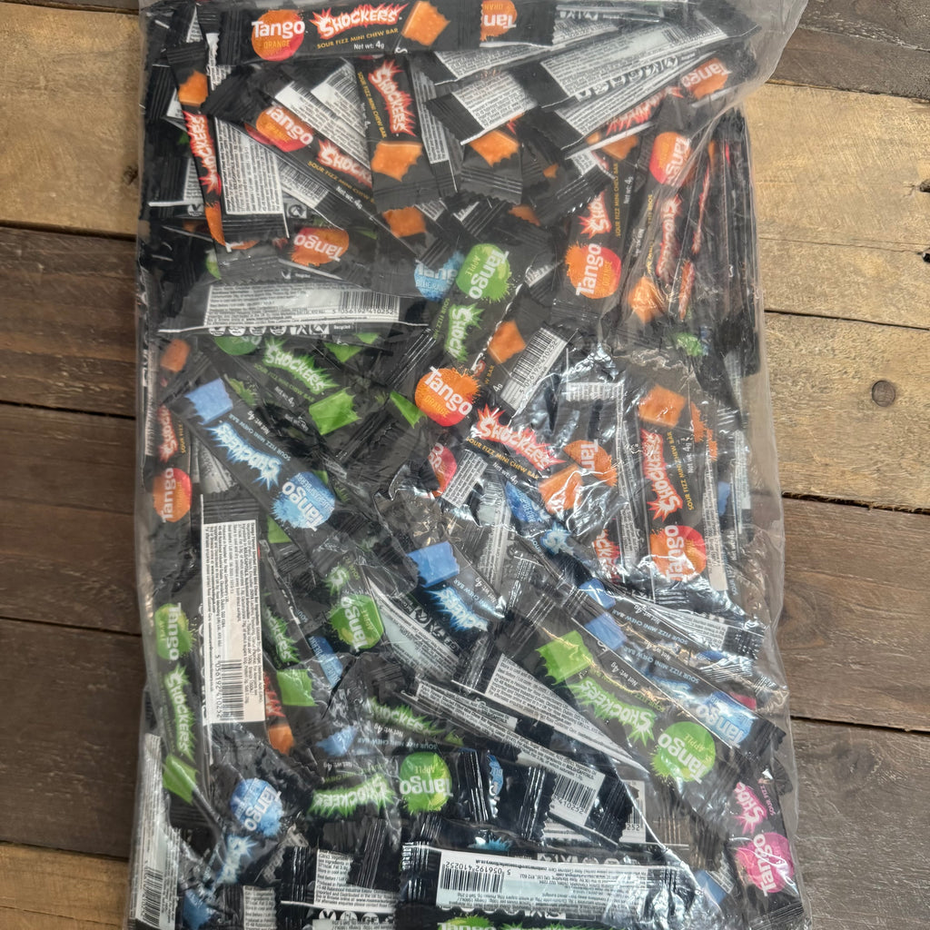 300x Tango Shockers Mixed Sour Fizz Mini Chew Bars (300x4g) & Low Price ...