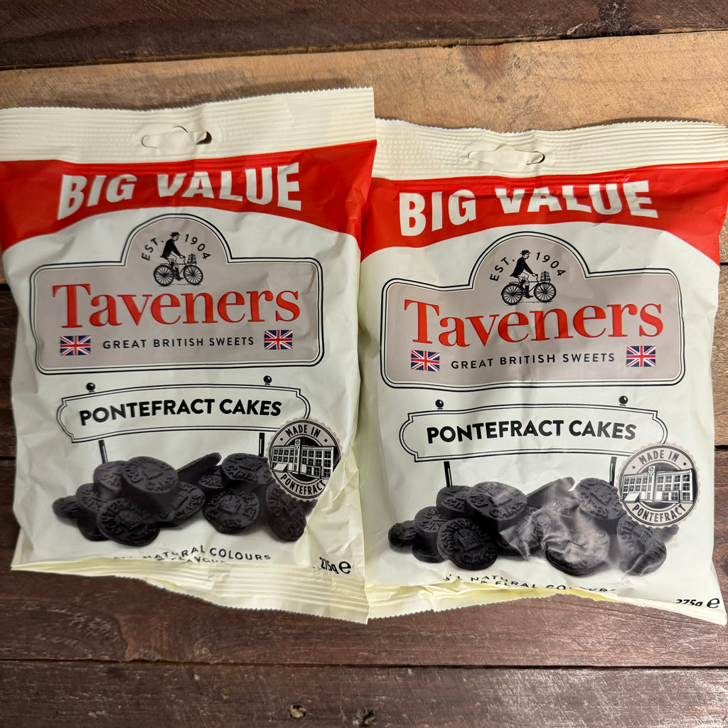 2x Taveners Pontefract Cakes Share Bags (2x275g) & Low Price Foods Ltd