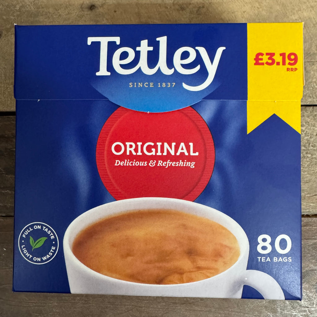80x Tetley Original Tea Bags (1x250g) & Low Price Foods Ltd