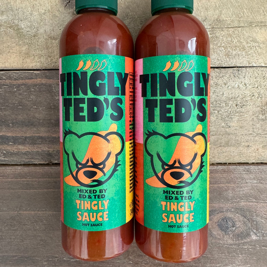 2x Tingly Ted's Tingly Hot Sauce Bottles (2x265g) & Low Price Foods Ltd