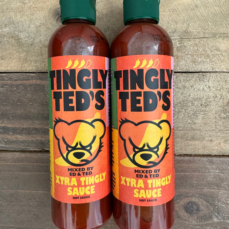 2x Tingly Ted's Xtra Tingly Hot Sauce Bottles (2x265g) & Low Price ...