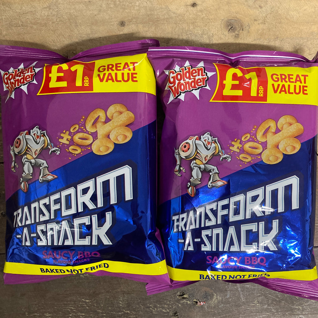 6x Golden Wonder Transform-A-Snack Saucy BBQ Grab Bags (6x56g) & Low ...