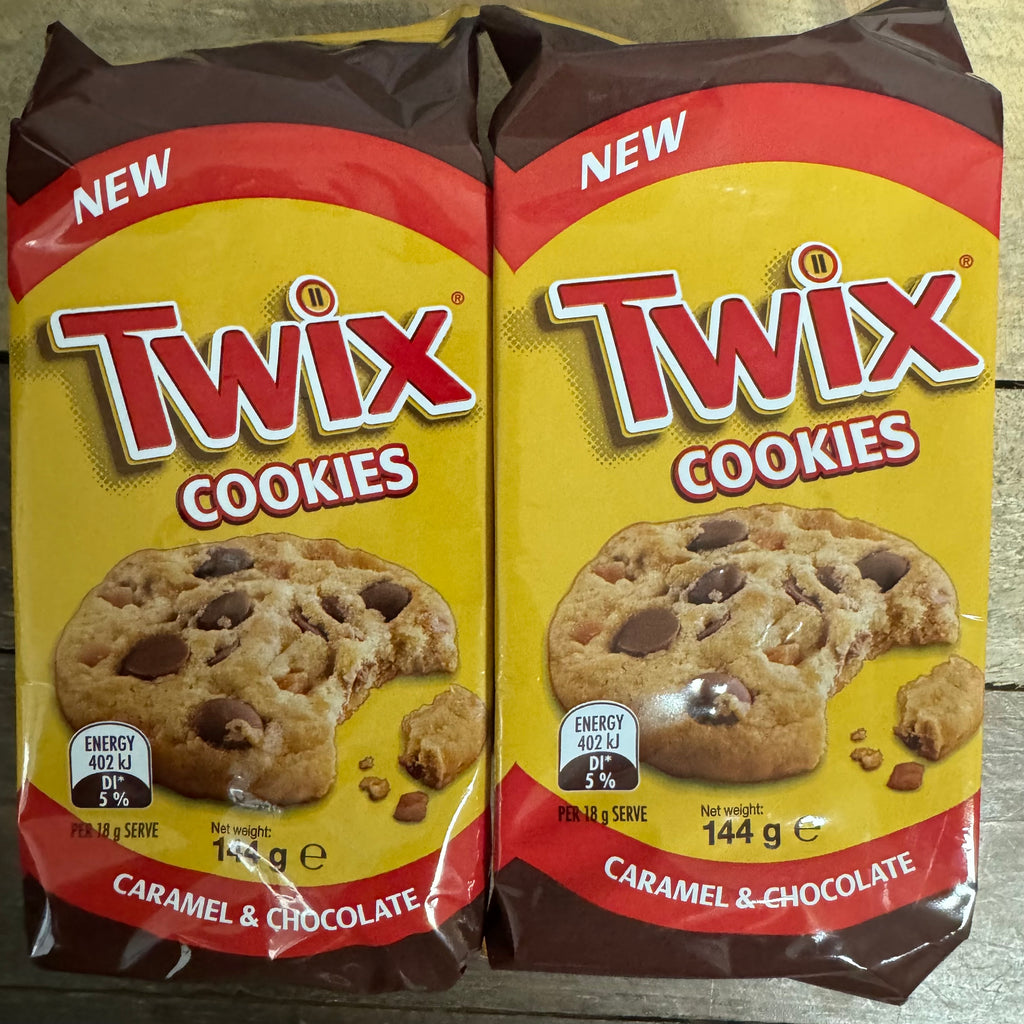 2x Twix Caramel & Chocolate Cookies Packs (2x144g) & Low Price Foods Ltd