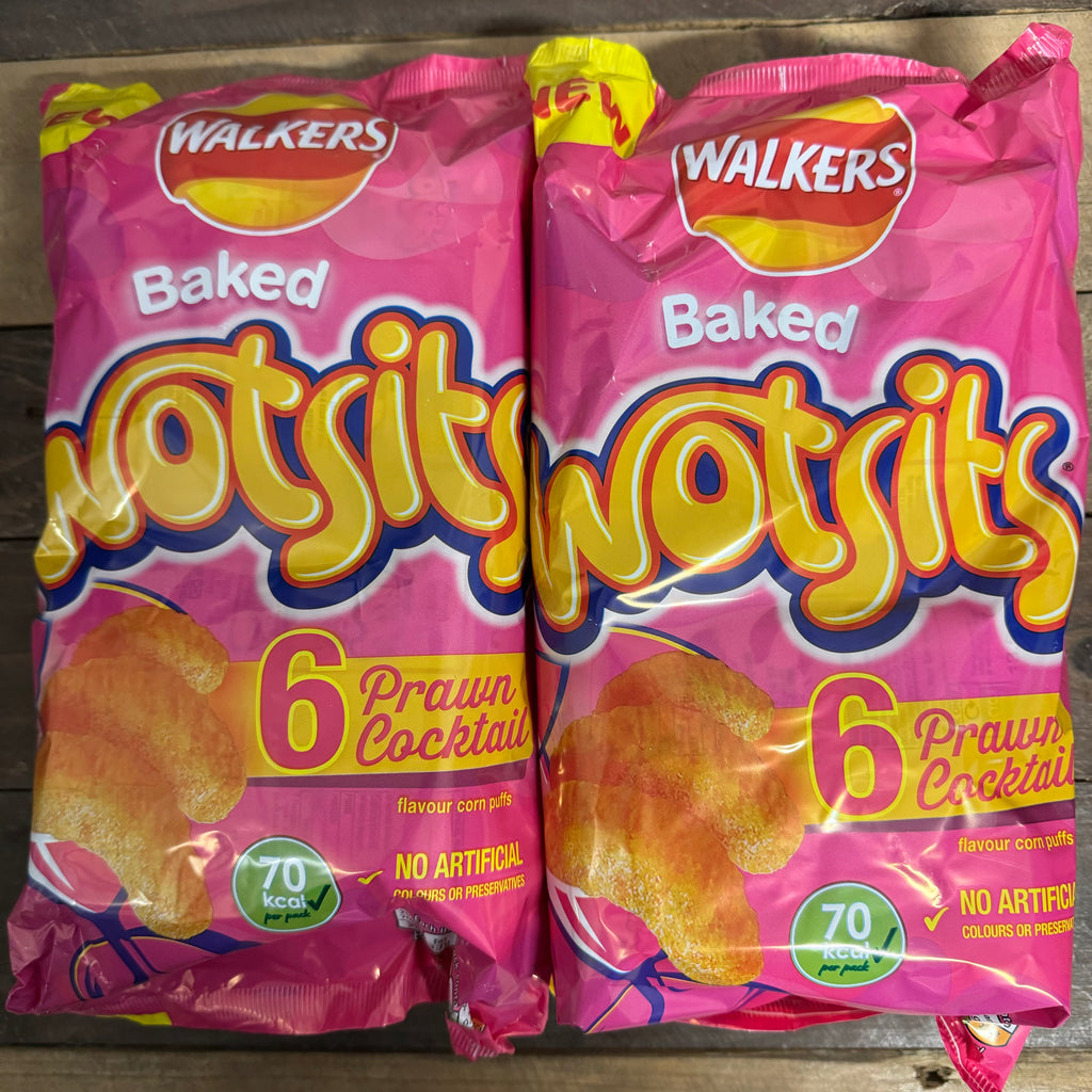12x Walkers Wotsits Prawn Cocktail Crisps (2 Packs of 6x13.5g) & Low ...