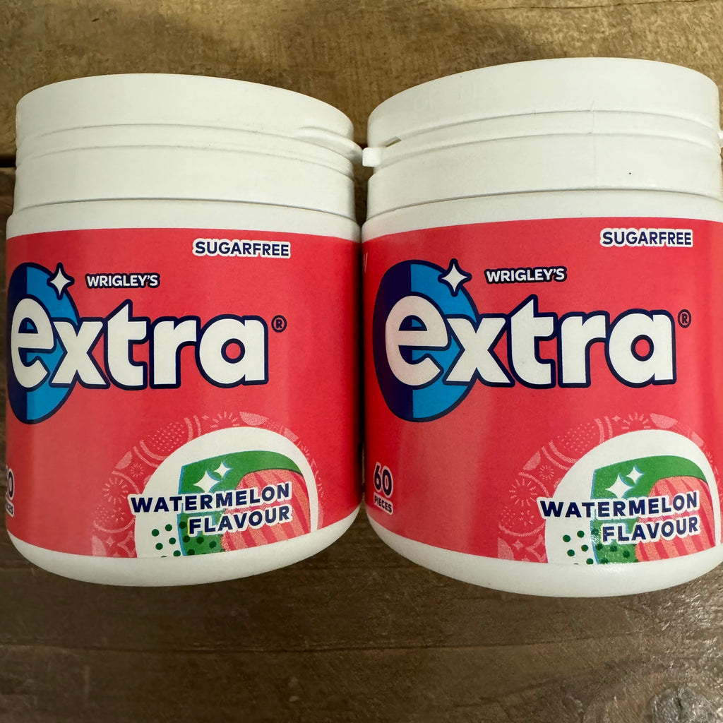 120x Wrigley's Extra Watermelon Gum Pieces (2 Tubs of 60) & Low Price ...