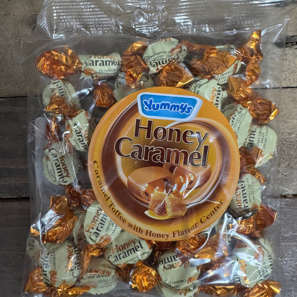 Yummys Honey Caramel Toffee (1x200g) & Low Price Foods Ltd