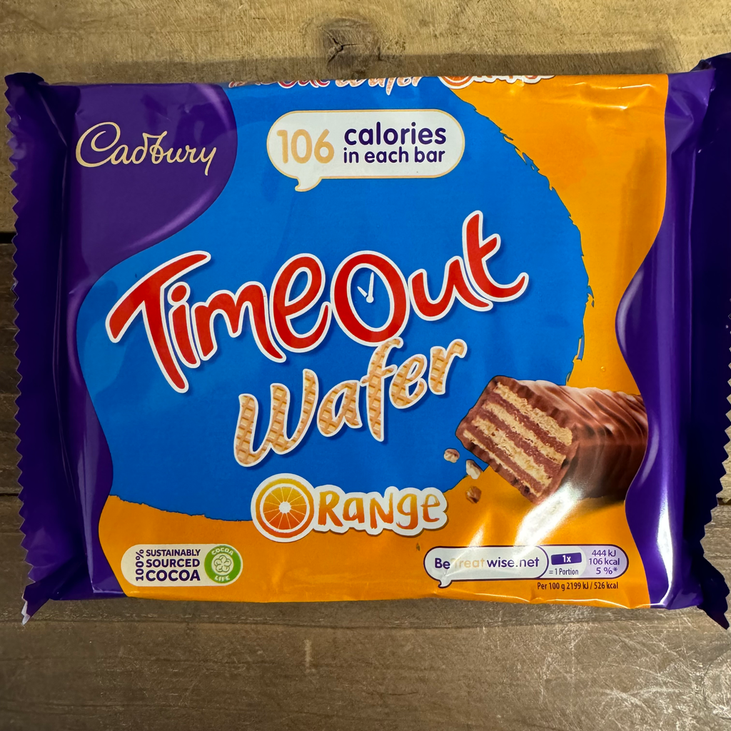 18x Cadbury Timeout Wafer Orange Bars (3 Packs of 6x20.2g) & Low Price ...