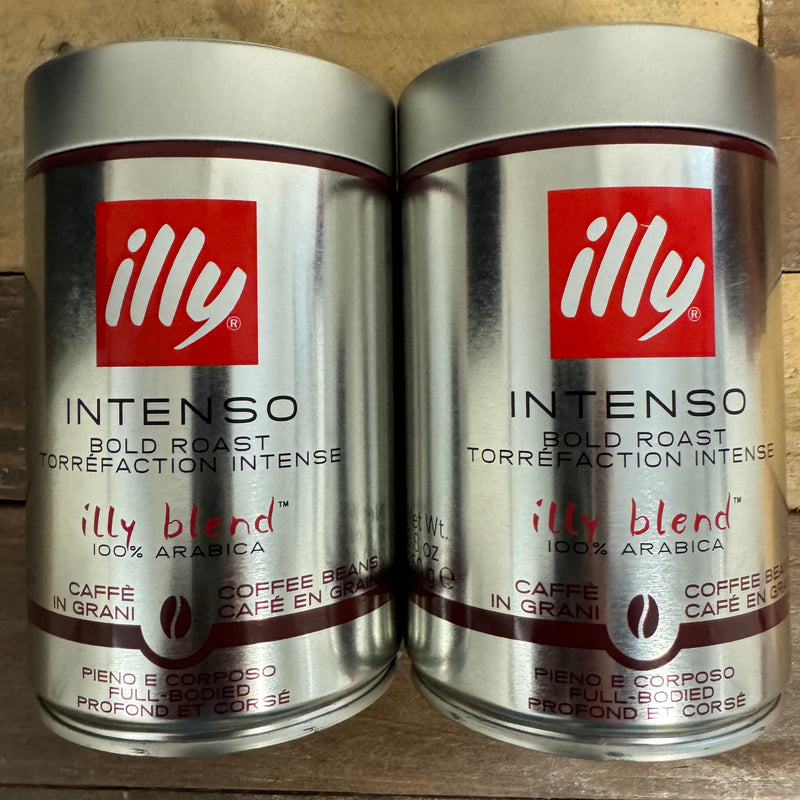 1/2 Kg illy Intenso Bold Roast Coffee Beans (2x250g Tins) & Low Price Foods Ltd