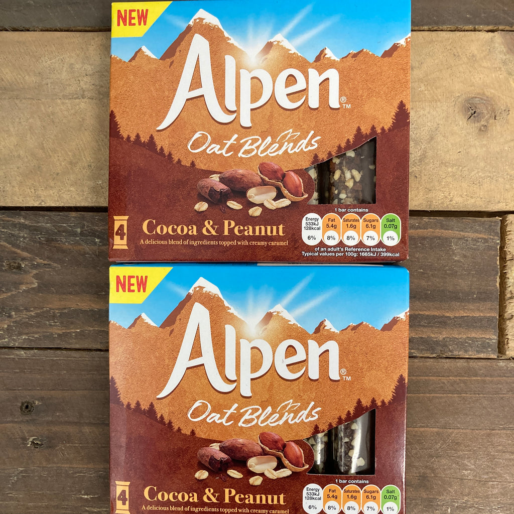 12x Alpen Oat Blends Cocoa & Peanut Bars (3 Packs of 4x32g) & Low Price ...