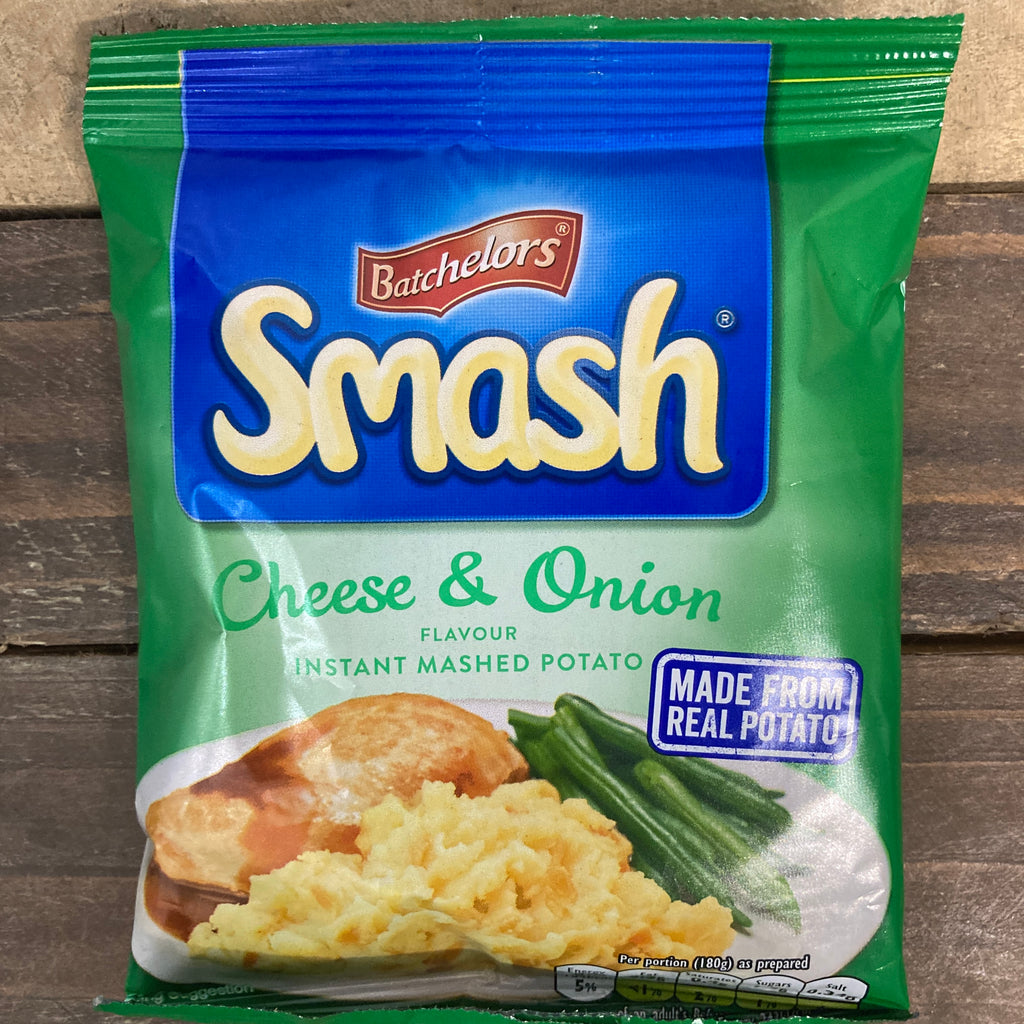 2x Batchelors Smash Cheese & Onion Instant Mash Potato Packs (2x107g ...