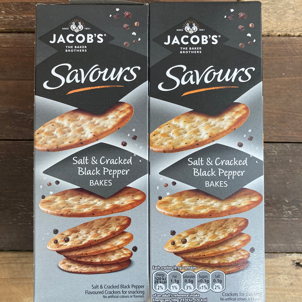 2x Jacobs Savours Salt & Black Pepper Bakes (2x200g) & Low Price Foods Ltd