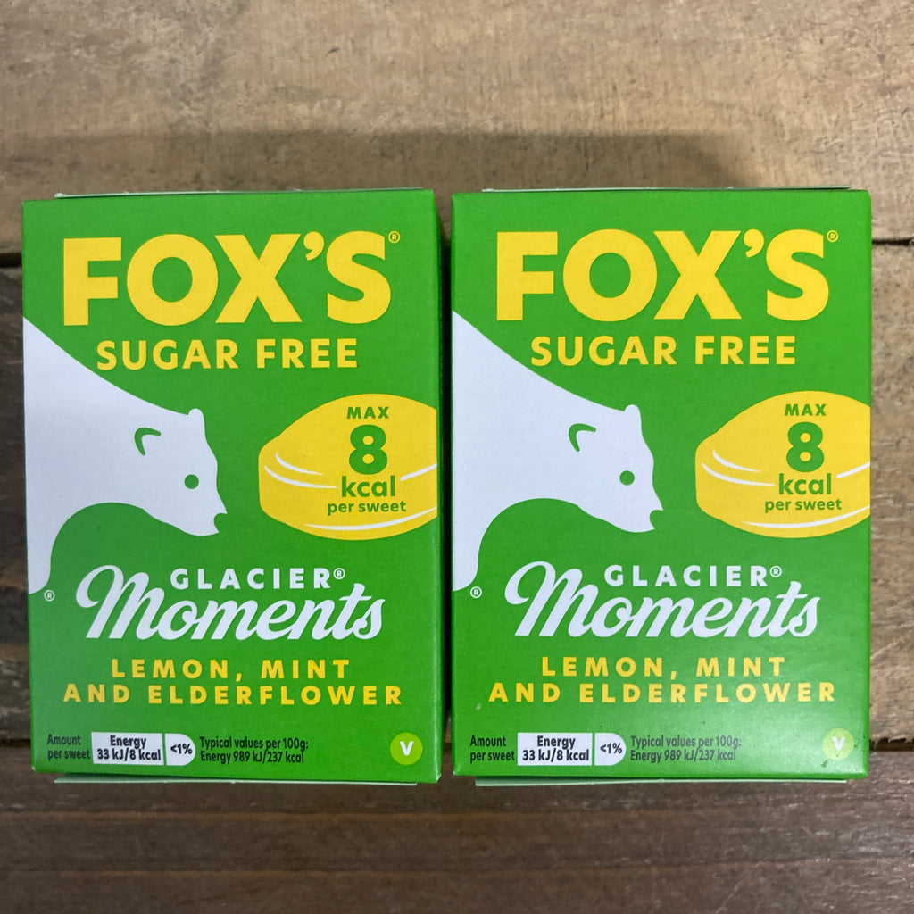 8x Fox's Sugar Free Lemon, Mint and Elderflower Glacier Moments Boxes ...