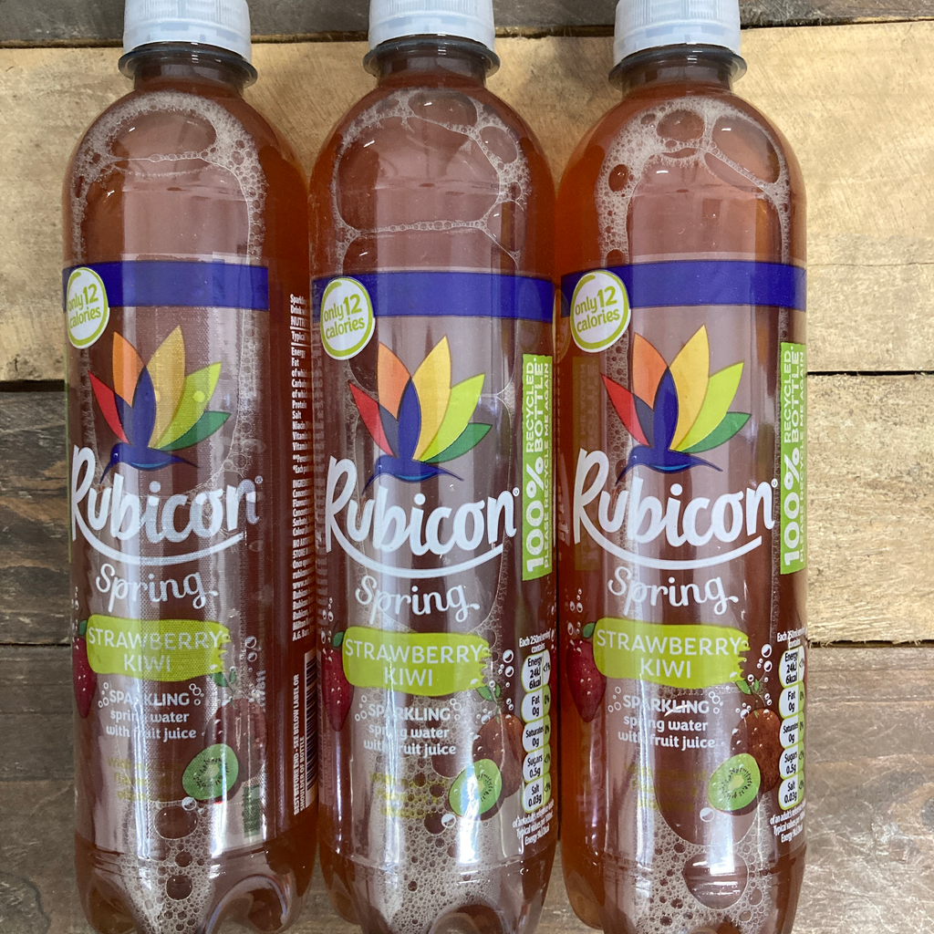 6x Rubicon Sparkling Strawberry & Kiwi Spring Water (6x500ml) & Low ...