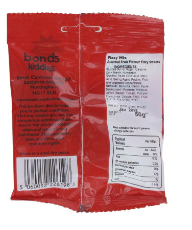 Bonds Fizzy Mix 50g & Low Price Foods Ltd