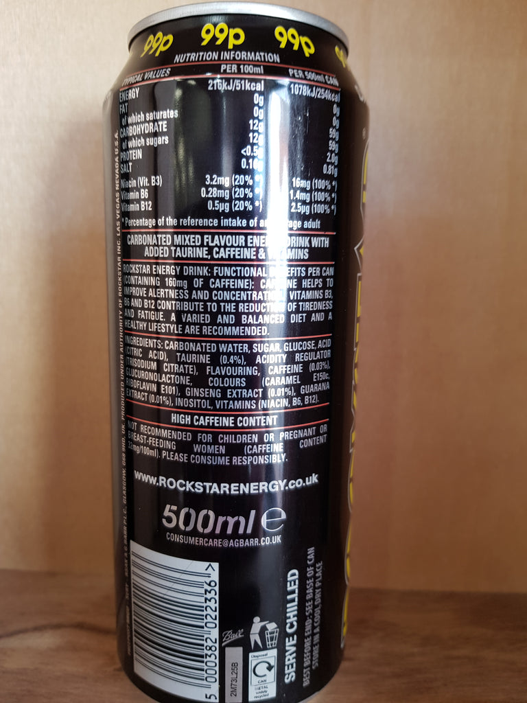 Rockstar Original Energy Drink Can 500ml & Low Price Foods Ltd