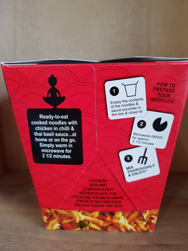 WAT Kitchen Chicken in Chilli & Thai Basil Proper Noodle Meal 250g ...
