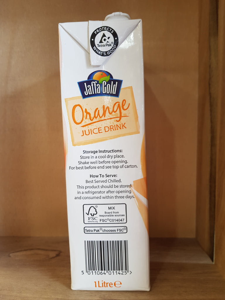 Jaffa Gold Orange Juice 1 Litre & Low Price Foods Ltd