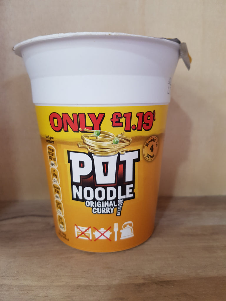 Pot Noodle Original Curry Flavour 90g & Low Price Foods Ltd