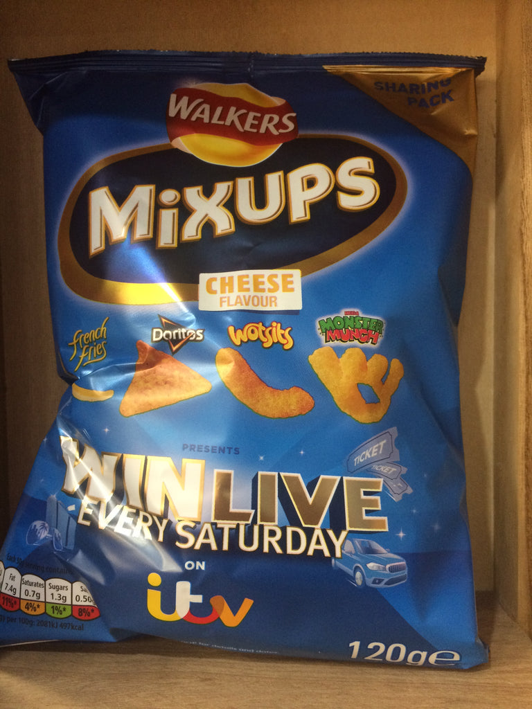 Walkers Mixups Cheese 9x120g Box & Low Price Foods Ltd