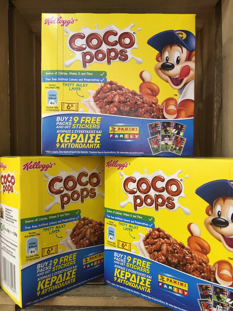 18x Kellogg's Coco Pops Bars 3 Boxes of 6 (3x6x20g) & Low Price Foods Ltd