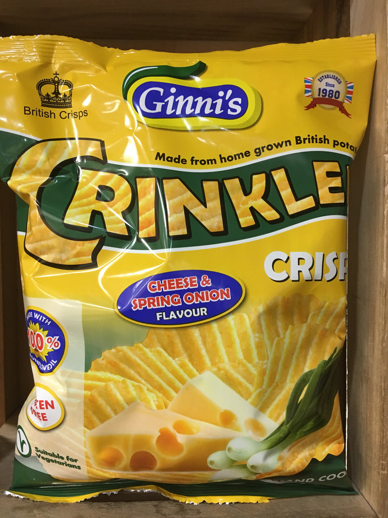 Ginni's Crinkle Crisps Cheese & Spring Onion Flavour 100g & Low Price ...