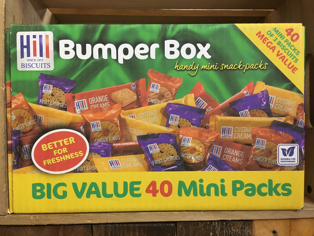 Hill 40x Mini Packs of 3x Biscuits 1.21kg & Low Price Foods Ltd