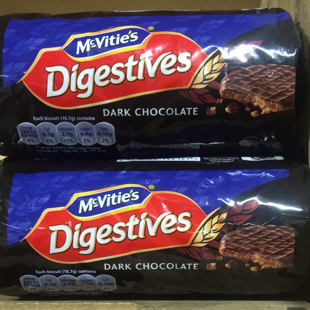 2x McVitie's Dark Chocolate Digestive Biscuits (2 Packs of 266g) & Low ...