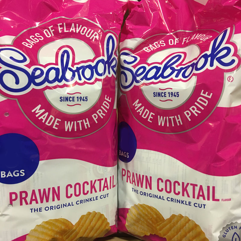 10x Seabrook Crinkle Cut Prawn Crisps (2 Packs of 5x25g) & Low Price ...