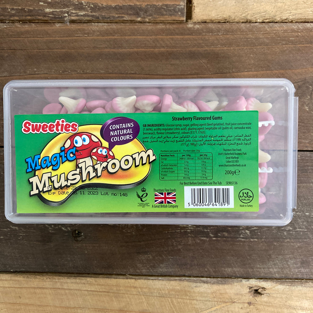 Sweeties Magic Mushroom Strawberry Gums 200g & Low Price Foods Ltd