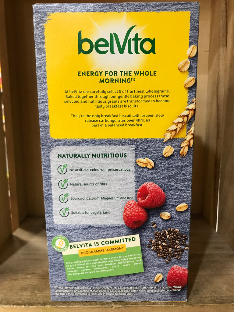 Belvita Seeds & Berries 18 Biscuits (6x3) 270g & Low Price Foods Ltd