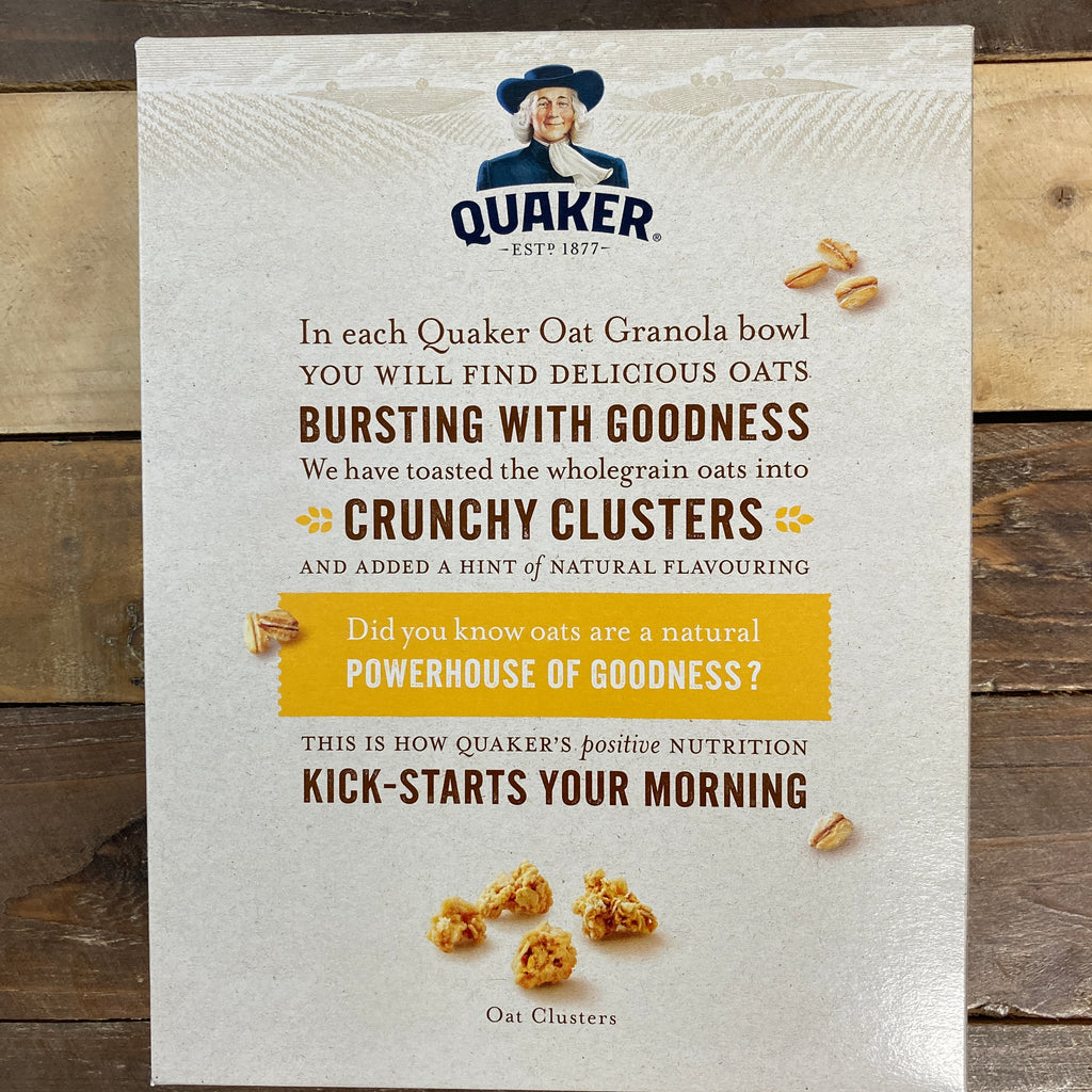 2x Quaker Oat Granola Golden Crunch Boxes (2x500g) & Low Price Foods Ltd