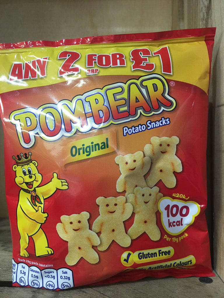 Pom-Bear Original Potato Snack 19g & Low Price Foods Ltd