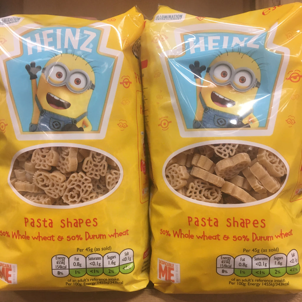 1Kg of Heinz Minions Dry Pasta Shapes Packs (3x360g) & Low Price Foods Ltd
