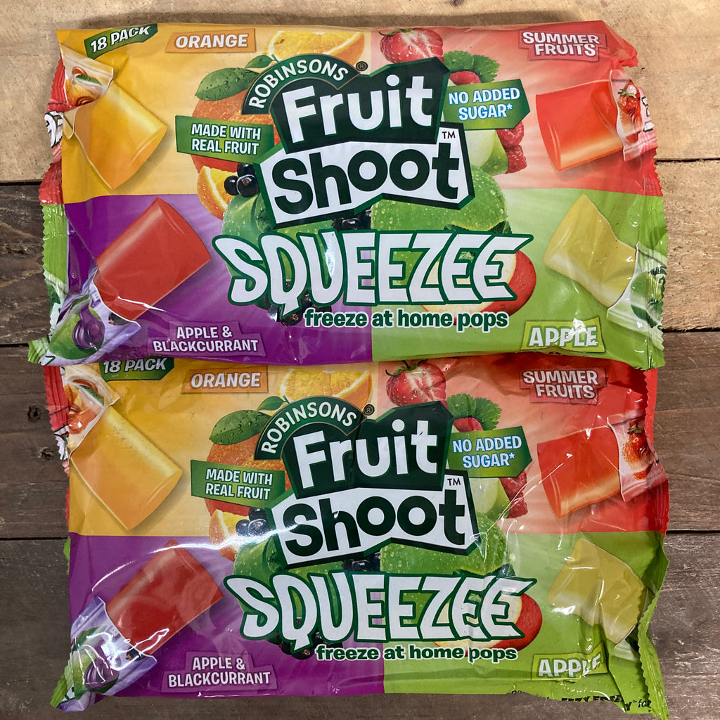 54x Fruit Shoot Squeezee Pops (3 Packs of 18x30ml) & Low Price Foods Ltd
