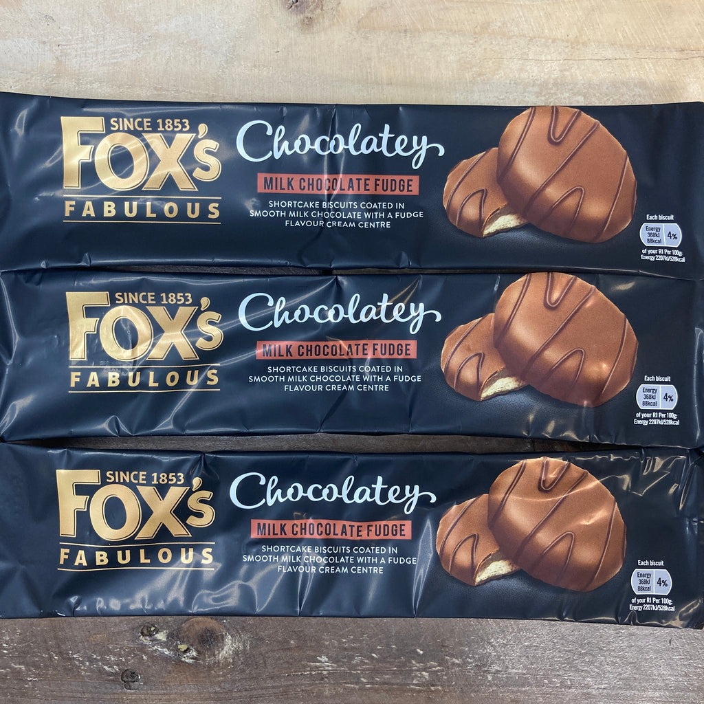 3x Foxs Chocolatey Milk Chocolate Fudge Biscuits (3x95g) & Low Price ...