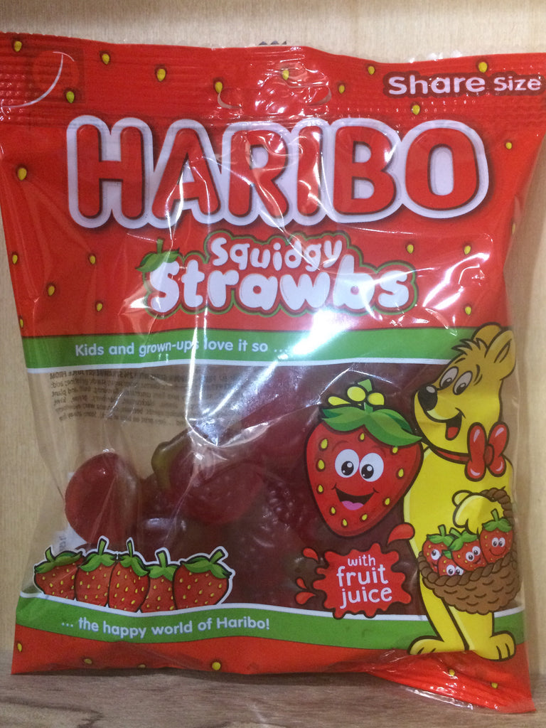 Haribo Squidgy Strawbs 140g & Low Price Foods Ltd