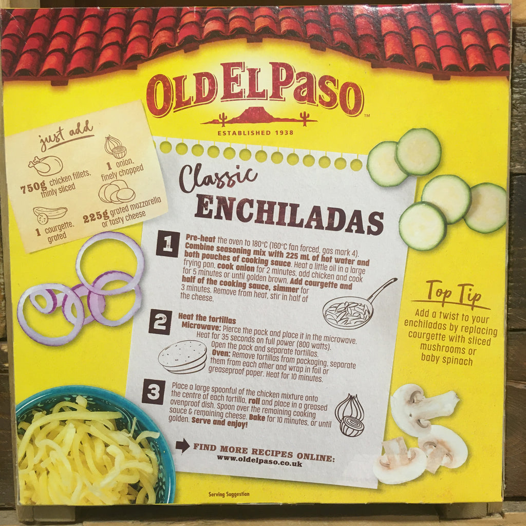 Old El Paso Enchilada Family Kit 995g & Low Price Foods Ltd