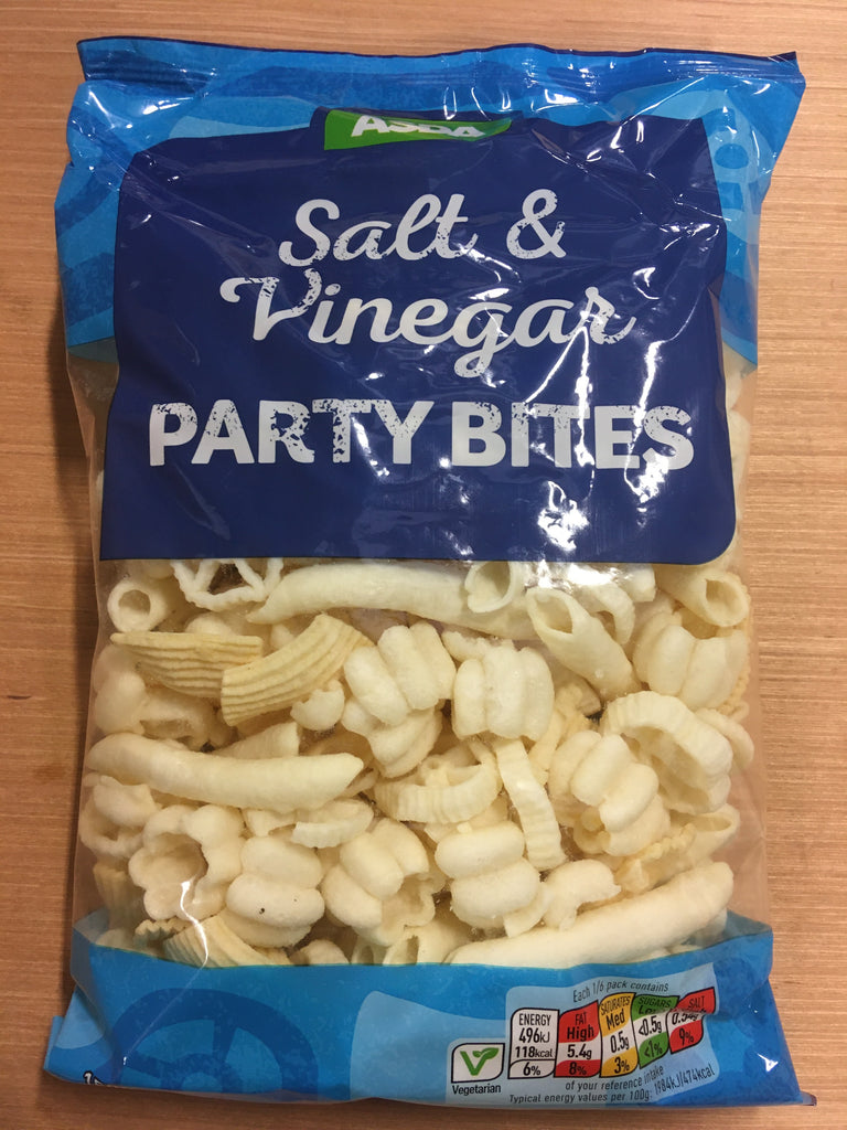 4x Bags of ASDA Salt & Vinegar Party Bites (4x150g) & Low Price Foods Ltd