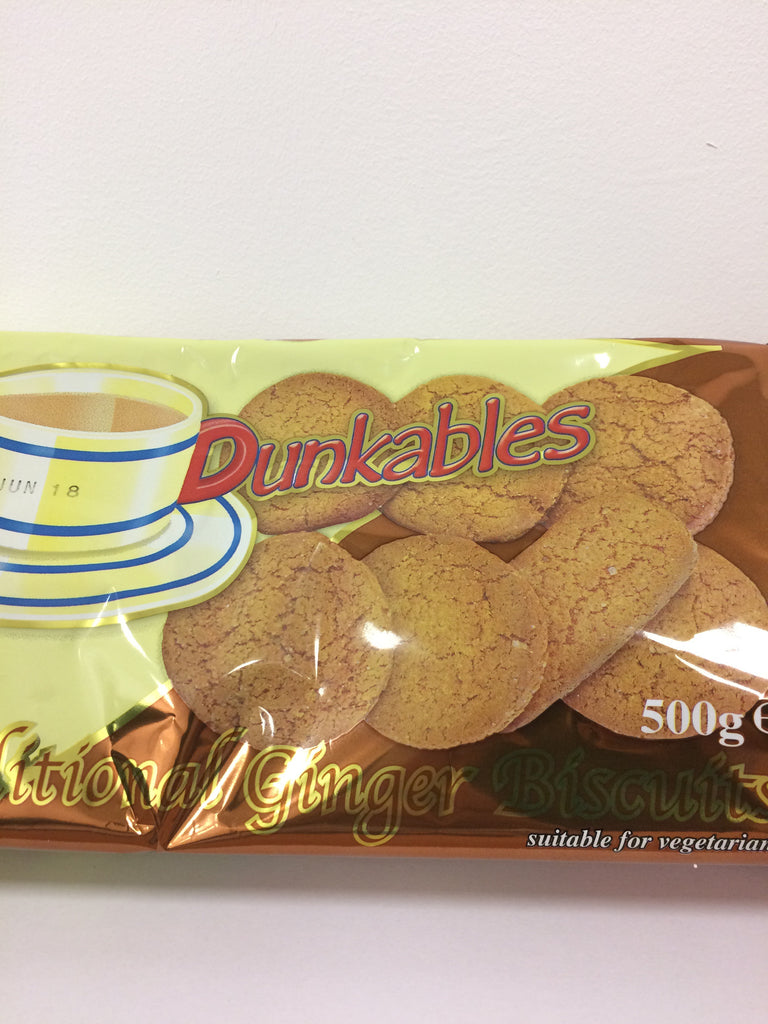 Dunkables Traditional Ginger Biscuits 500g & Low Price Foods Ltd