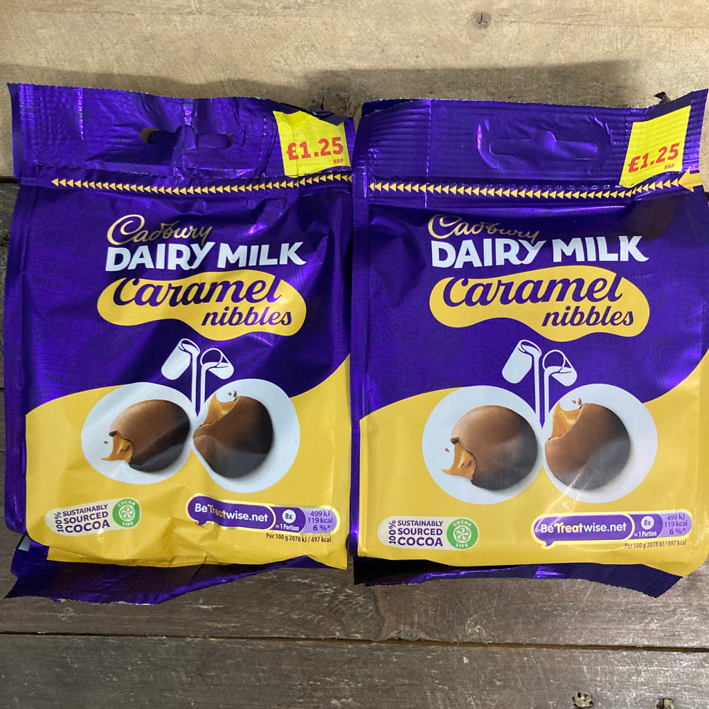 3x Cadbury Dairy Milk Caramel Nibbles Share Bags (3x95g) & Low Price ...
