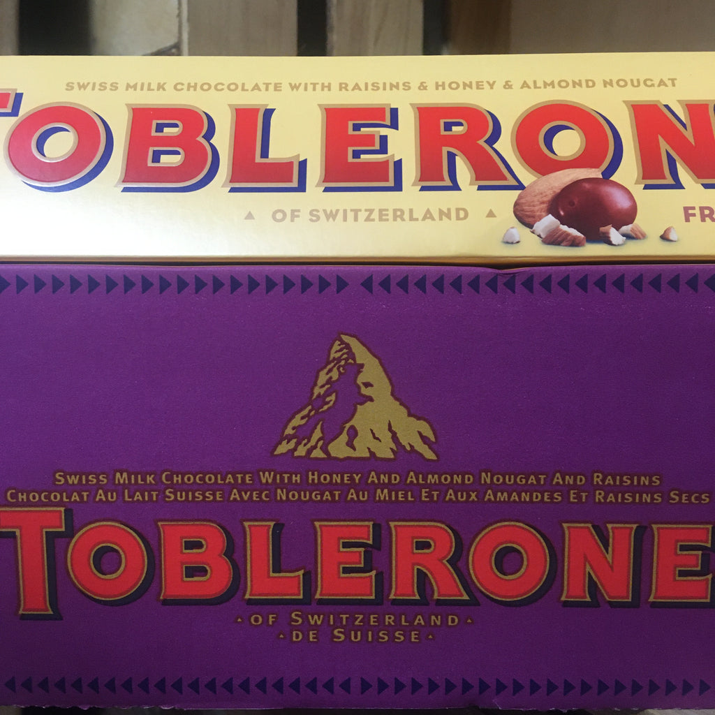 Toblerone Swiss Milk Chocolate with Fruit & Nut Large Bar 360g & Low ...