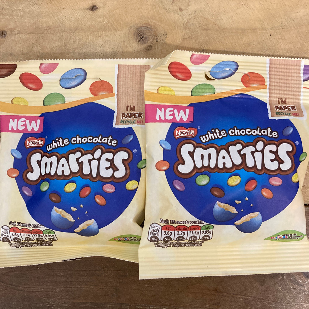 3x Nestle White Chocolate Smarties Share Bags (3x100g) & Low Price ...