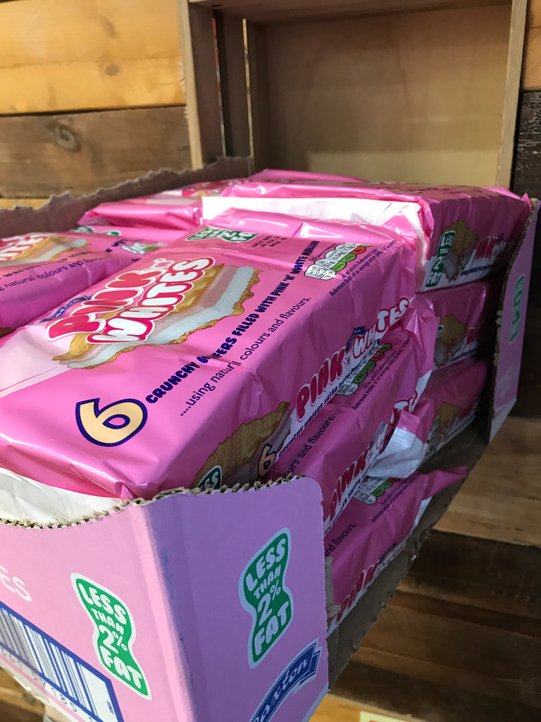 72x Caxton Pink 'n' Whites Crunchy Mallow Filled Wafers (12x6x85g ...