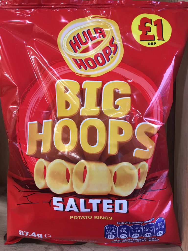 Hula Hoops Big Hoops Original Potato Rings 87.4g & Low Price Foods Ltd