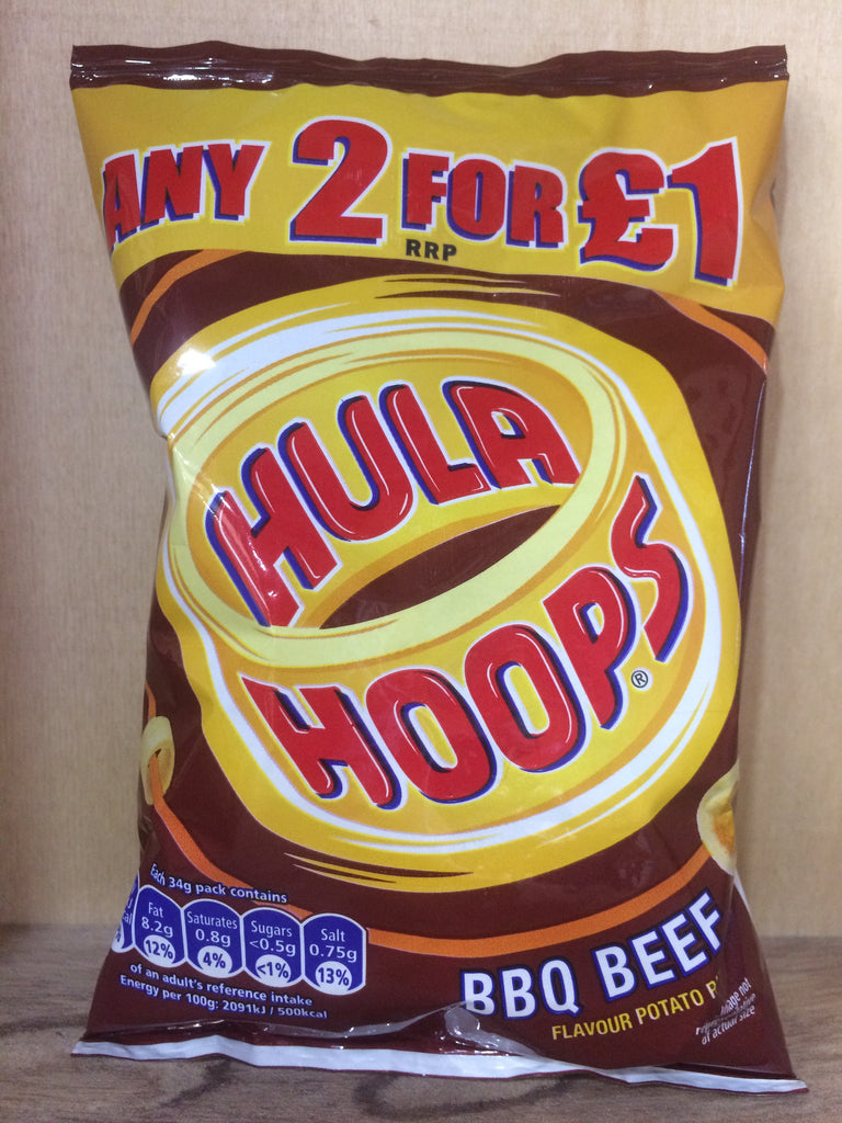 Hula Hoops BBQ Potato Rings 34g & Low Price Foods Ltd
